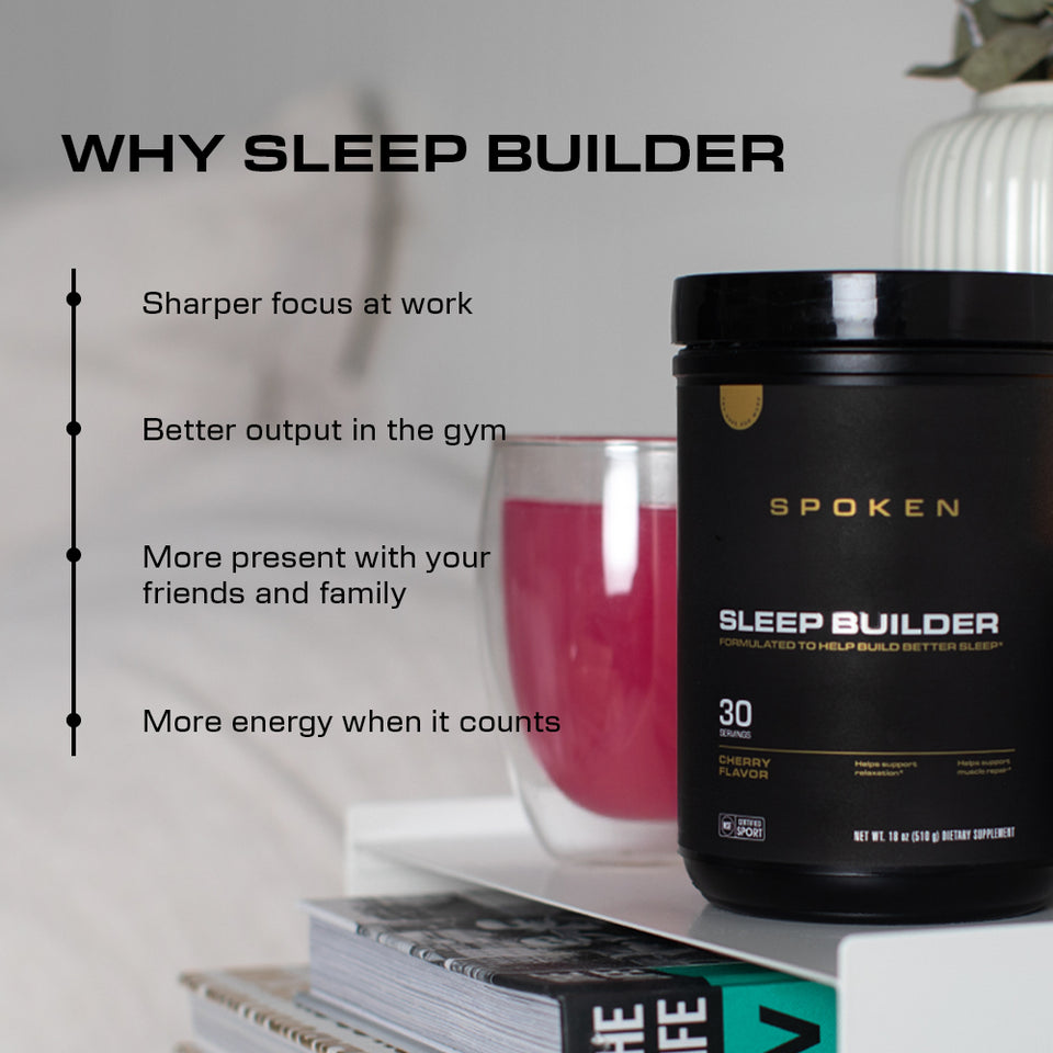 Spoken Sleep Builder 18oz - Cherry – Spoken Nutrition